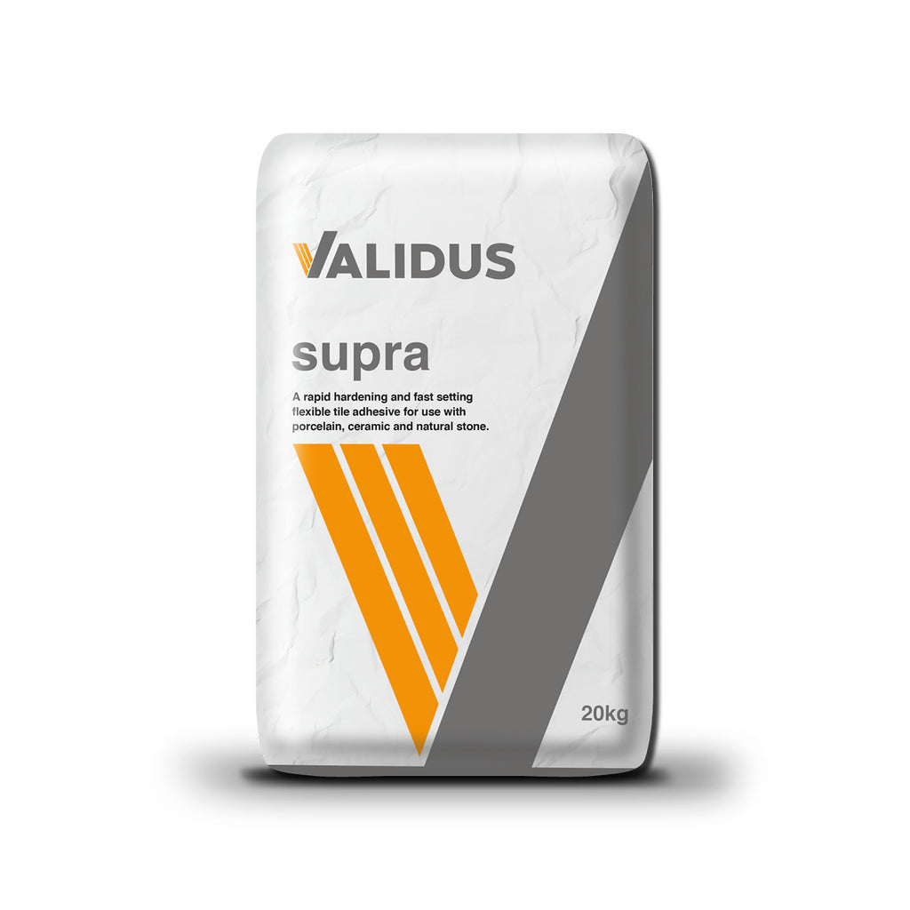 Validus Supra White Tile Adhesive C2FTE S1 - 20kg – Trimline Group