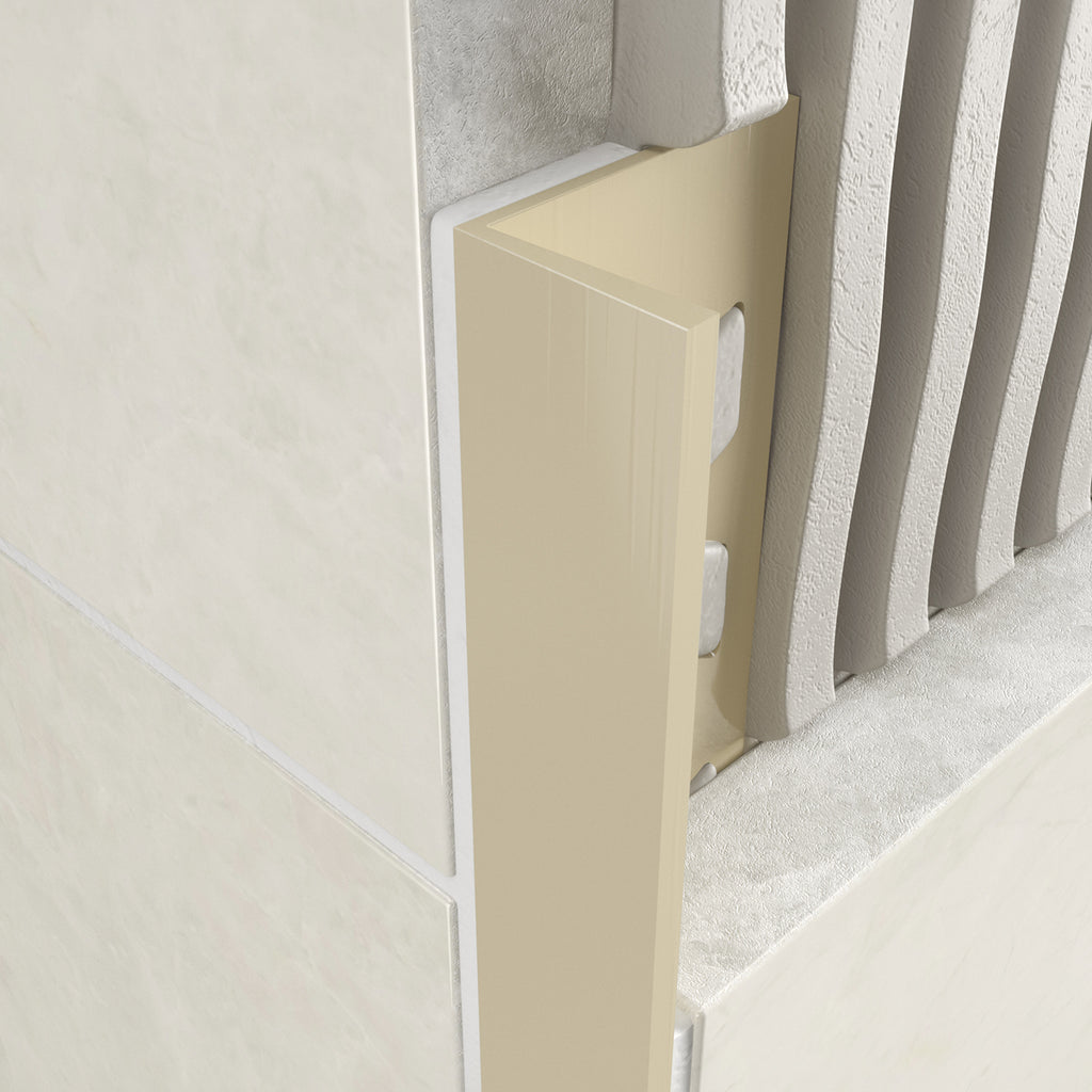 Atrim 8mm Straight Edge PVC Jasmine Tile Trim - 2.5m – Trimline Group