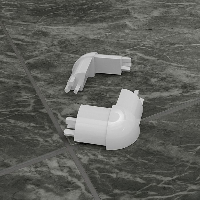 Atrim 8mm Round Edge PVC Jasmin External Corner Piece – Trimline Group