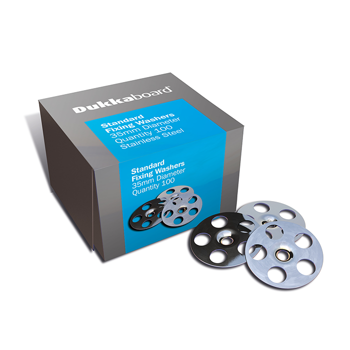 Dukkaboard 35mm Fixing Washer Galvanised Steel - 100pk – Trimline Group