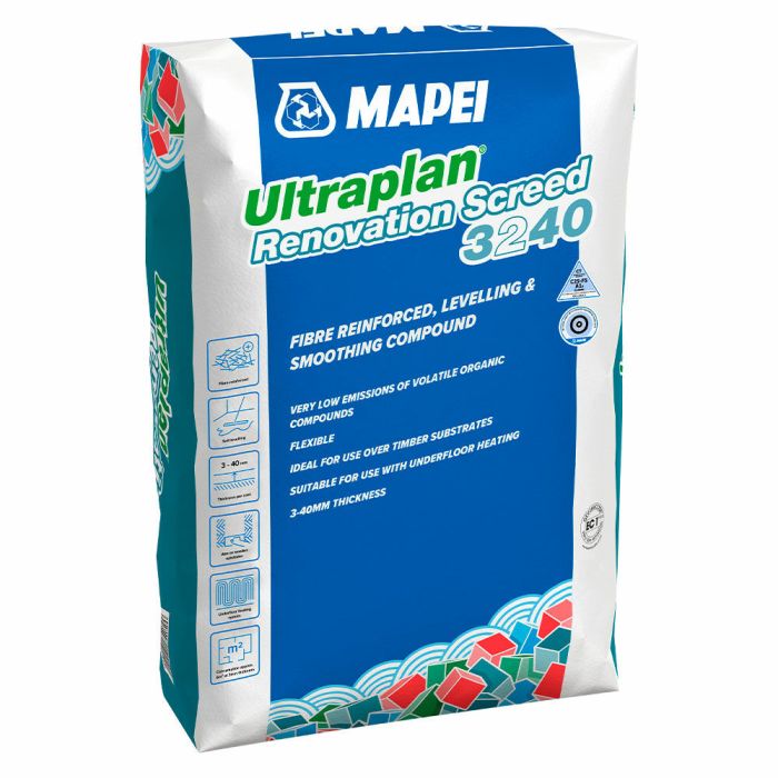 Mapei UltraPlan Renovation Screed 3240 Self-leveling compound - 25kg ...