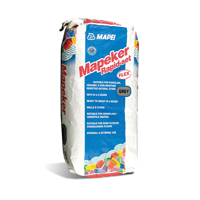 Mapei Mapeker Rapid Set Flex Grey Rapid tile adhesive C2FT - 20kg ...
