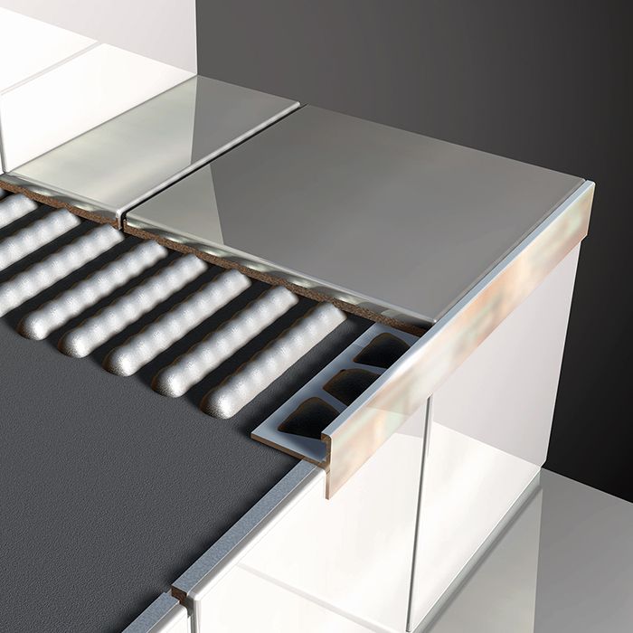 Atrim 10mm Step Edge Profile Aluminium Mill Finish - 2.7m – Trimline Group